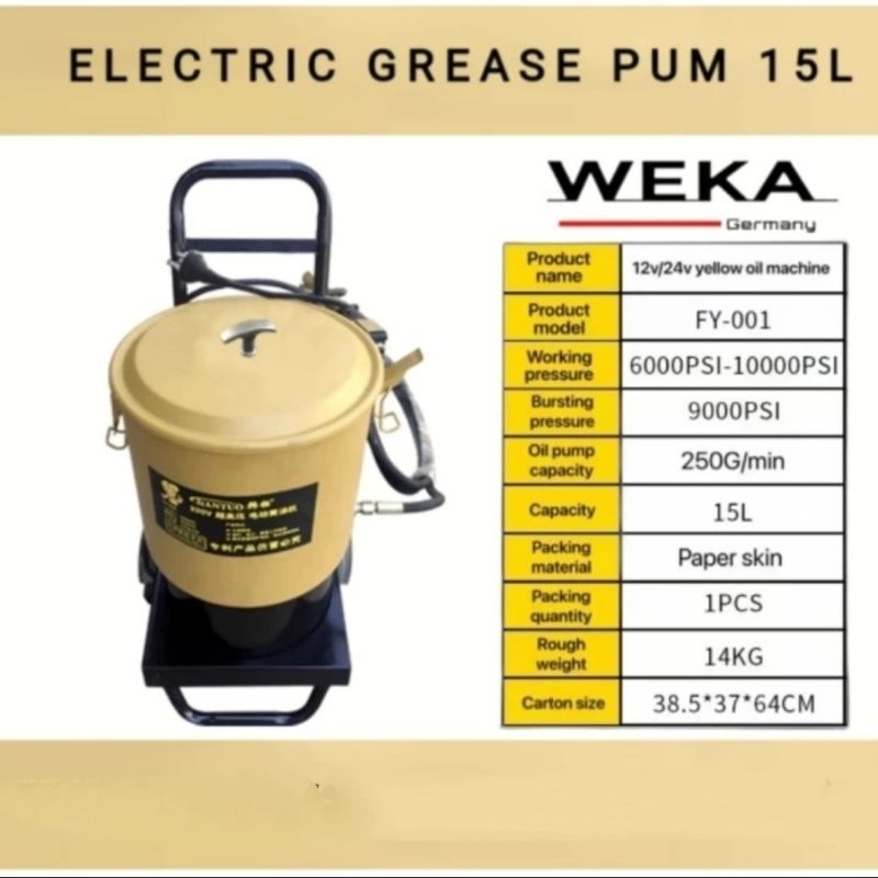 Jual Electric Grease Pump 15 Liter Pompa Pelumas Listrik 15L 220V ...