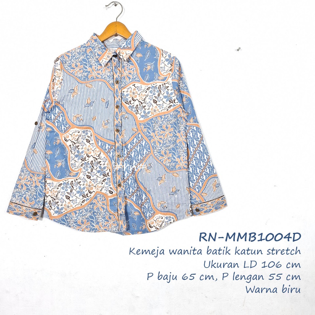 Jual Kemeja batik wanita katun stretch modis lucu keren part I | Shopee ...