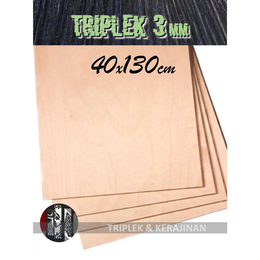 Jual Triplek 3mm 40x130 cm (Isi 3 pcs) (Plywood Multiplek 3 mm 40 x 130 ...