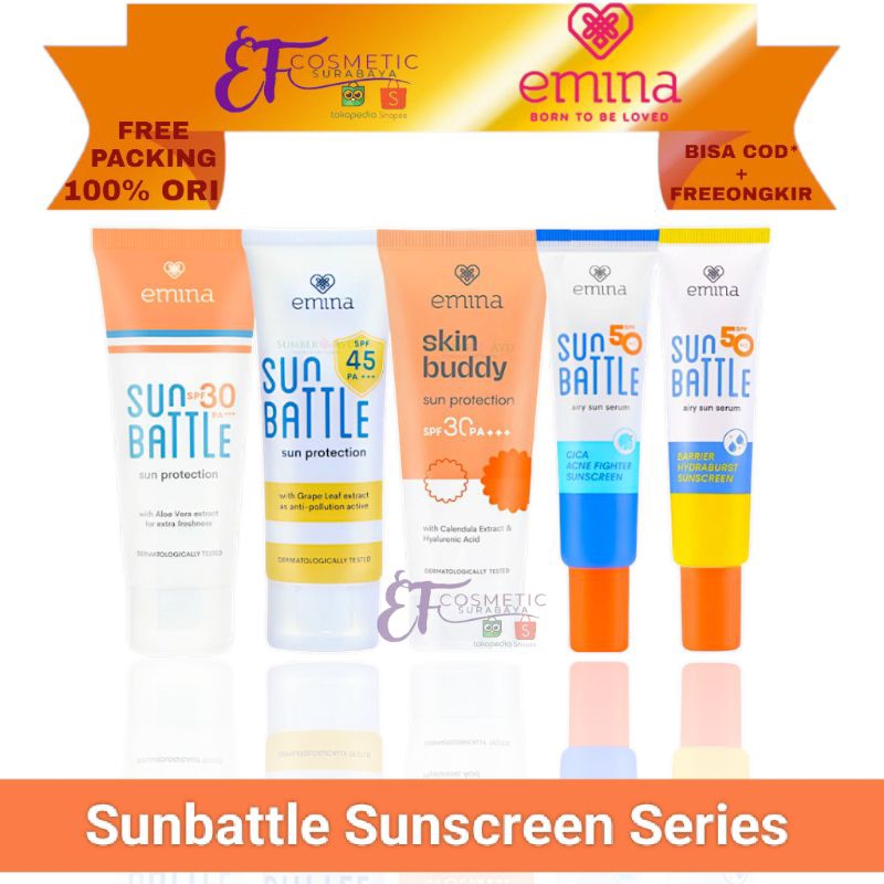 Jual EMINA Sunbattle Sunscreen Series | Shopee Indonesia