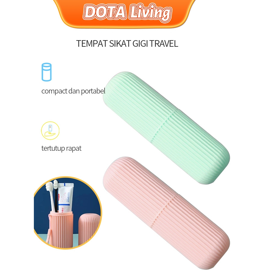 Jual DOTA Living cangkir portable cangkir obat kumur perjalanan kotak ...