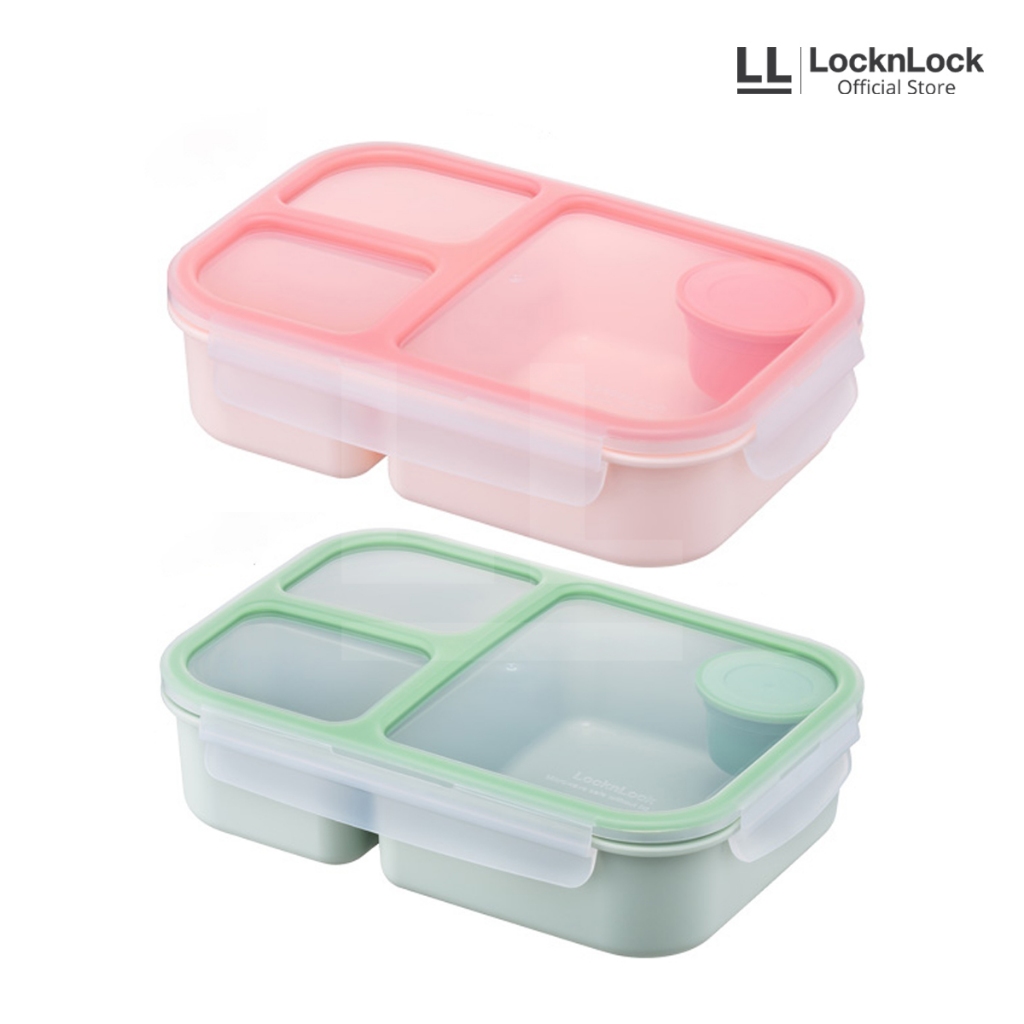 Jual LocknLock Lunch Box To-Go 3 Compartment Kotak Makan 980ml - HPL781 ...