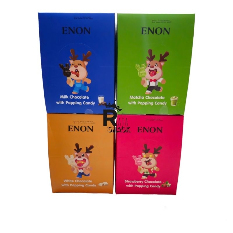Jual ENON Chocolate With Popping Candy 225gr (15pcs x 15gr) Enon Coklat ...