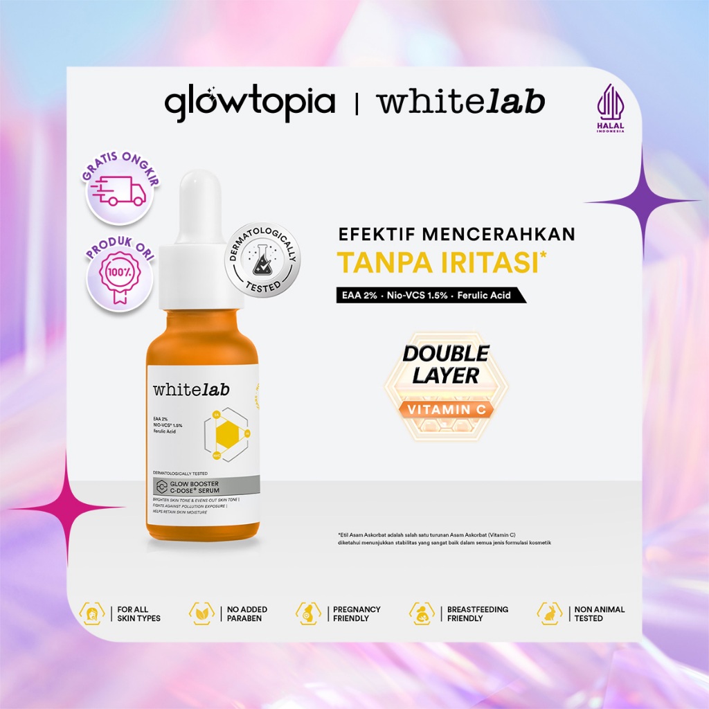 Jual [NEW PRODUCT] Whitelab Glow Booster C-Dose+ Serum - Serum Vitamin C NIO-VCS2 Antioksidan ...