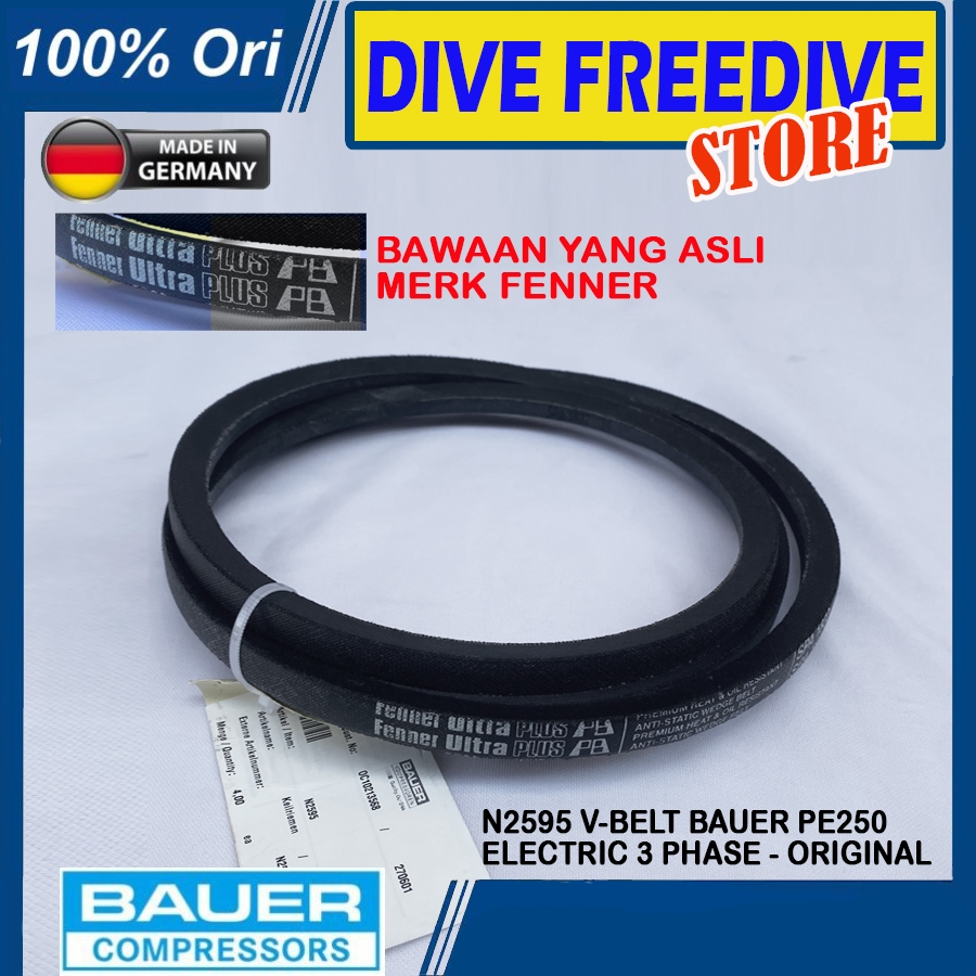 Jual N2595 Spare Part Compressor Bauer V-Belt Fenner SPA 1832 Poseidon ...