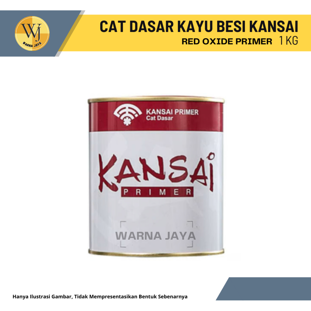 Jual Cat Dasar Kayu Besi Red Oxide Primer 1 Kg /Kansai | Shopee Indonesia