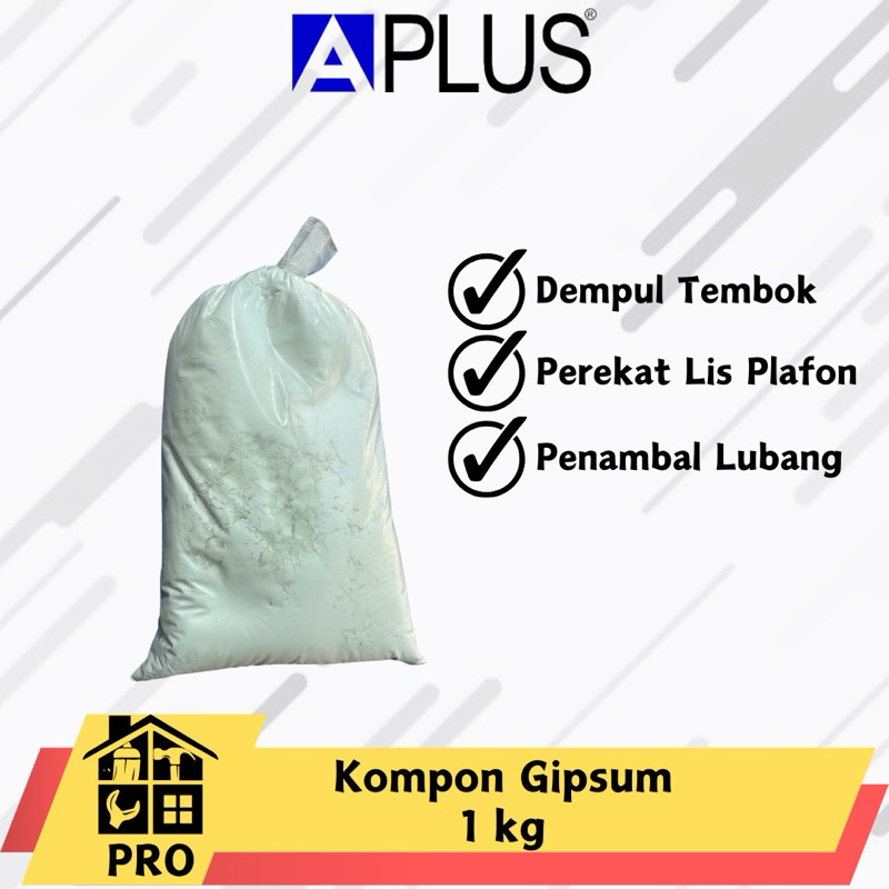 Jual Kompon Gypsum APlus Compound (Eceran Kiloan) Gibsun Gipsum A Plus ...