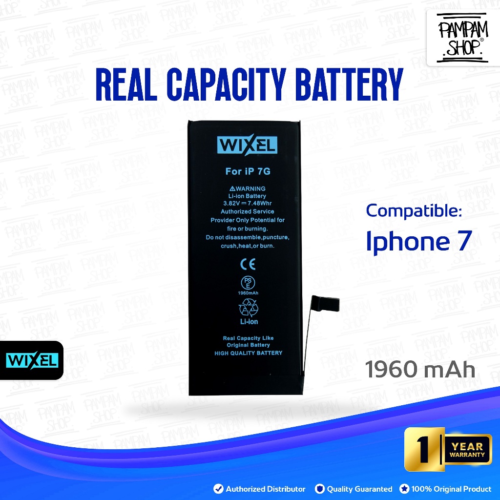 Jual WIXEL Baterai Iphone 7 7G Batre Batrai Battery Dual Double Power ...