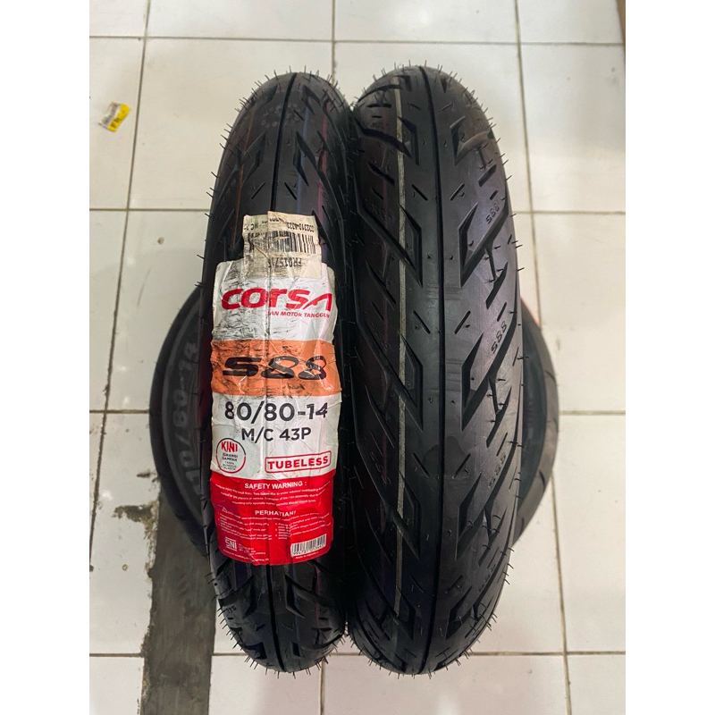 Jual Ban CORSA S88 80/80-14(Tubeless) | Shopee Indonesia
