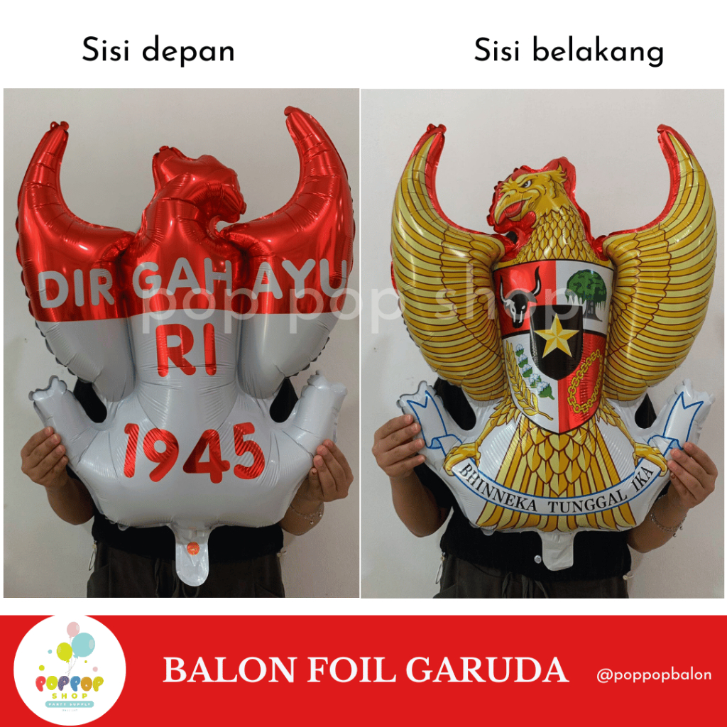 Jual BALON FOIL GARUDA MERAH PUTIH DIRGAHAYU RI | Shopee Indonesia