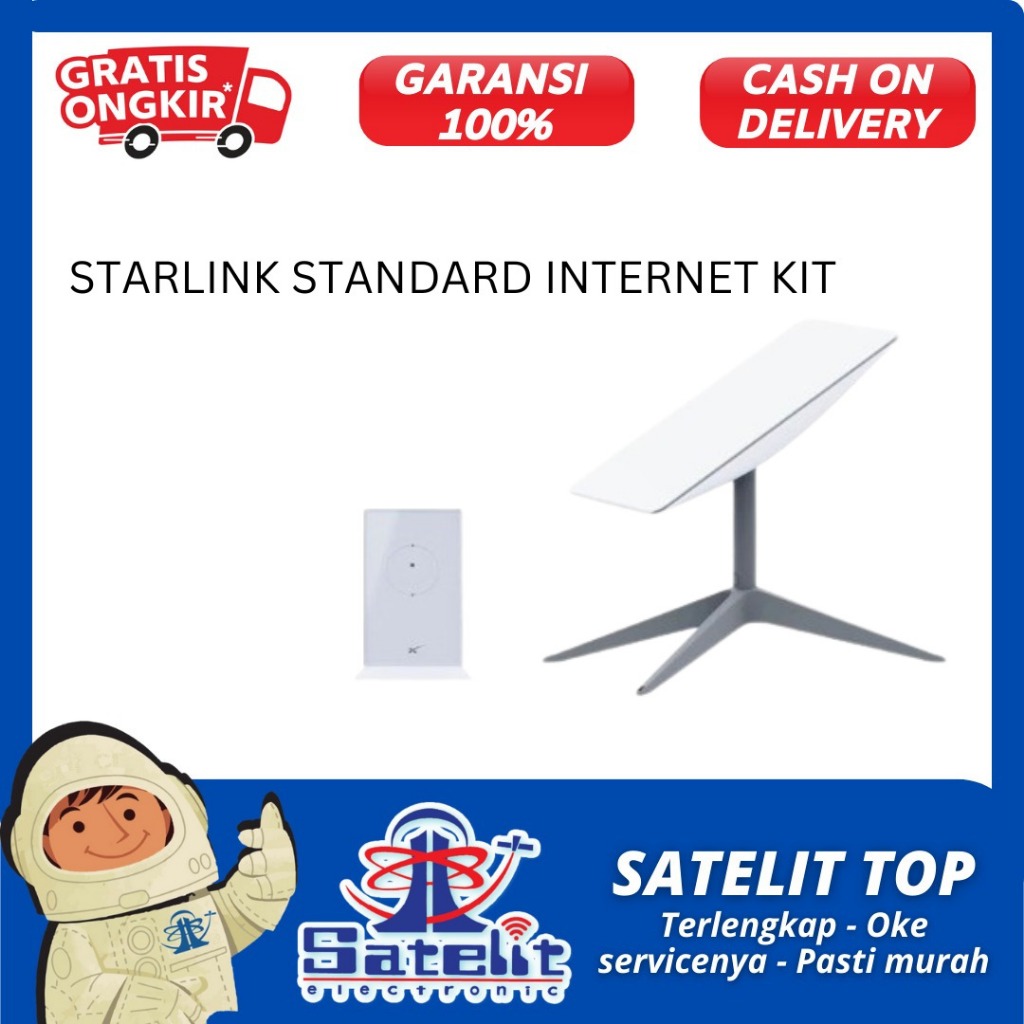 Jual STARLINK STANDARD INTERNET KIT SATELLITE ANTENNA & WIFI ROUTER KIT ...