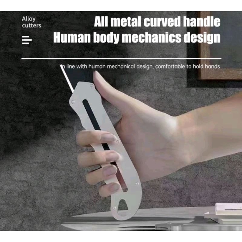 Jual EELIC CUR-BS18MM Pisau Kertas Dinding Baja Cutter Besi Multifungsi ...