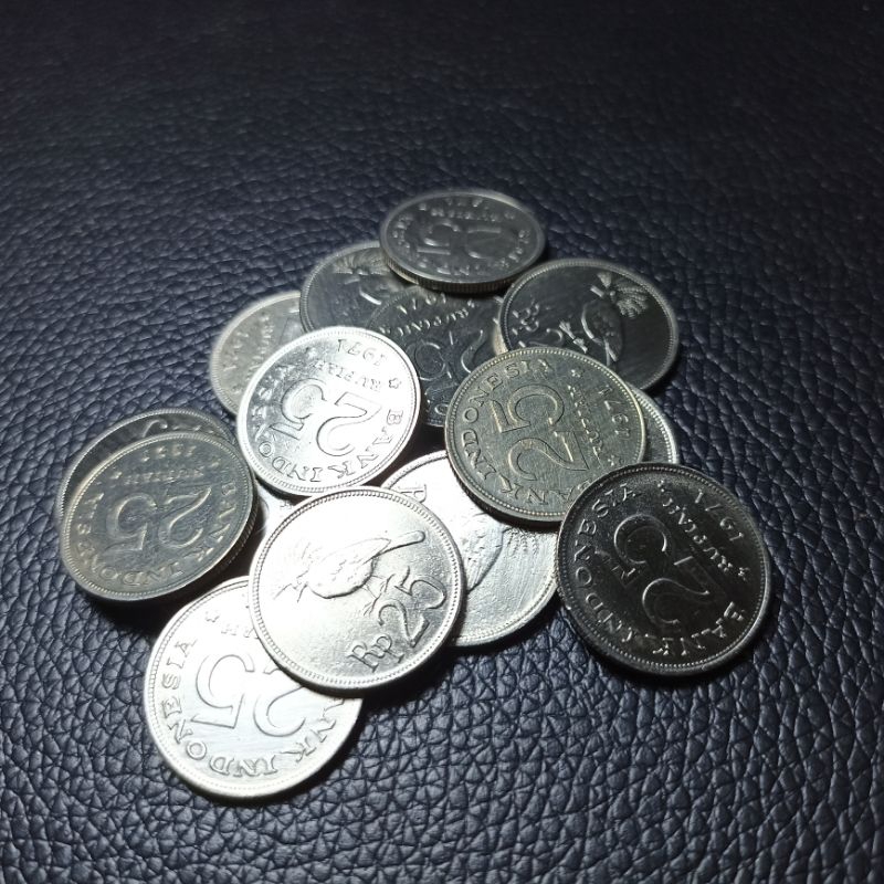 Jual uang kuno koin mahar 25 rupiah burung tahun 1971 kondisi kinclong | Shopee Indonesia