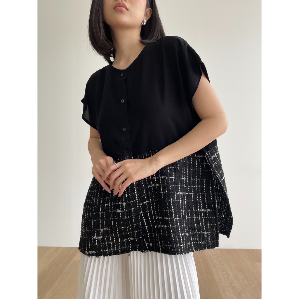 Jual Sada Shirt Tweed | Shopee Indonesia