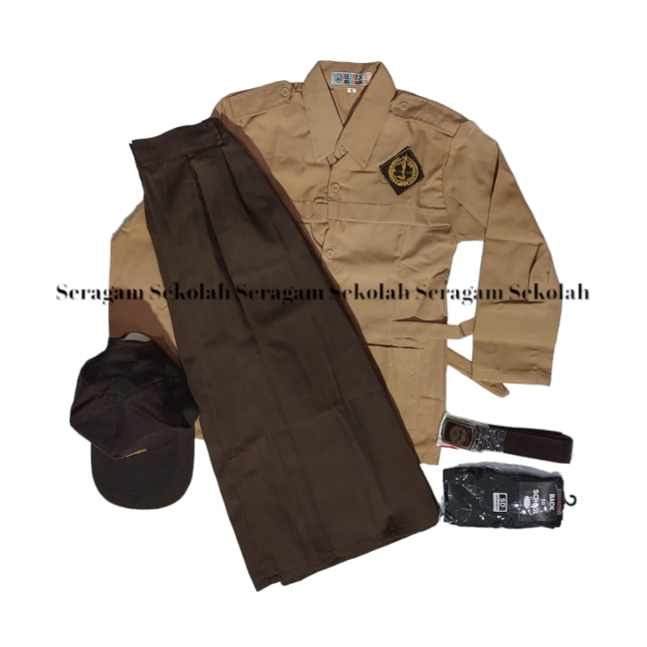 Jual SETELAN SERAGAM SEKOLAH PRAMUKA CEWEK SD LENGAN PANJANG ROK PANJANG KOMPLIT | Shopee Indonesia