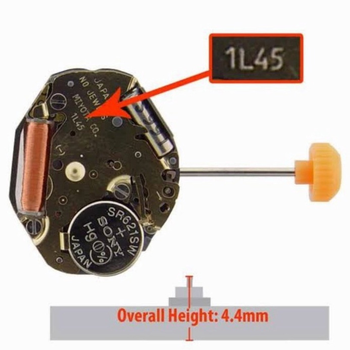 Jual KODE L17S MESIN JAM TANGAN 1L45 1L45 1L 45 ORIGINAL MIYOTA DETIK BAWAH IL45 ORI | Shopee ...