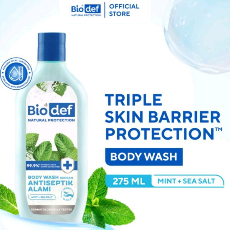 Jual Biodef Natural Protection Body Wash Antiseptik Alami 275ml (exp ...