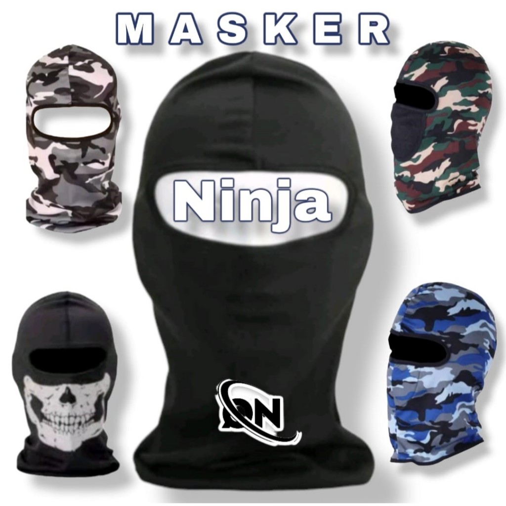 Jual Masker Balaclava Black Racing original Masker ninja masker motor ...