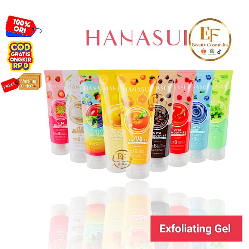 Jual HANASUI Body Spa Body Exfoliating Gel 180 ml 100% ORIGINAL ...