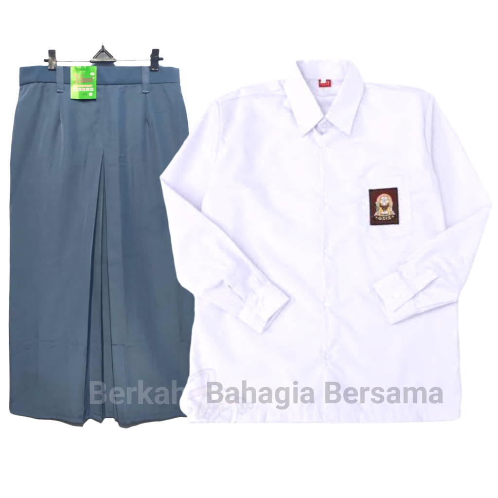 Jual Setelan Seragam Sekolah SMA/SMK/MA Baju Kemeja Lengan Panjang Dan ...