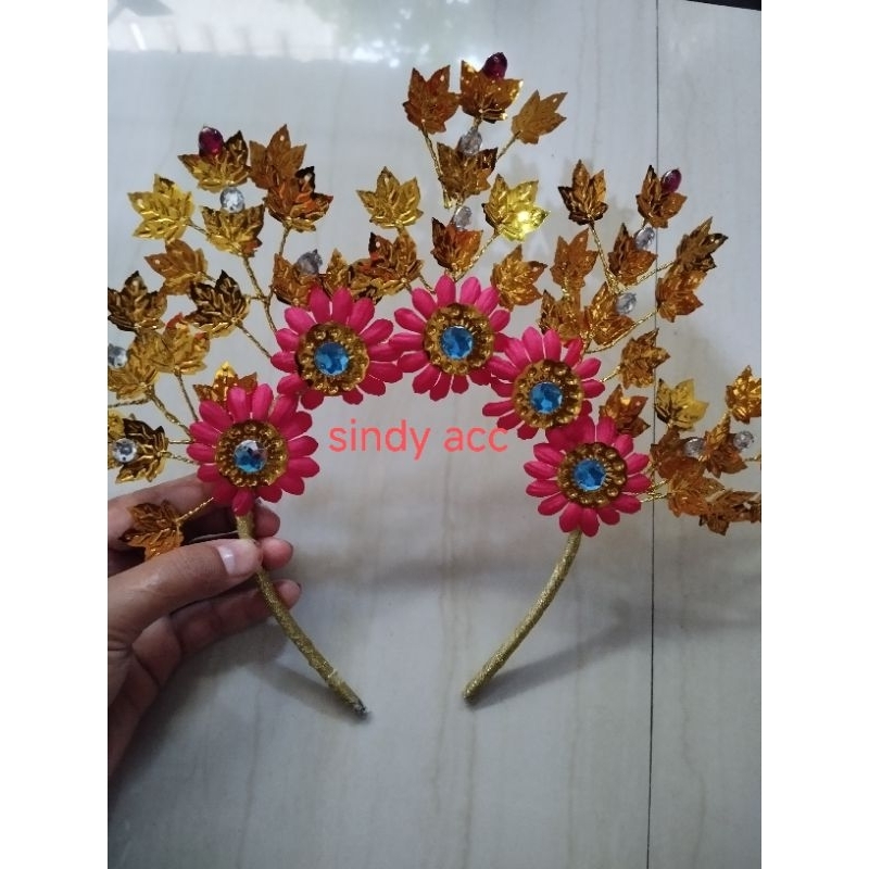 Jual mahkota bunga matahari/mahkota tari tradisional | Shopee Indonesia