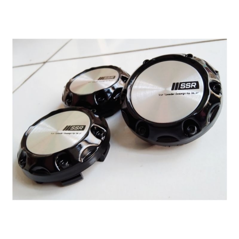 Jual Dop Center Velg SSR Variasi Cembung Kaiso Hitam 6,5cm Logo Tulisan ...