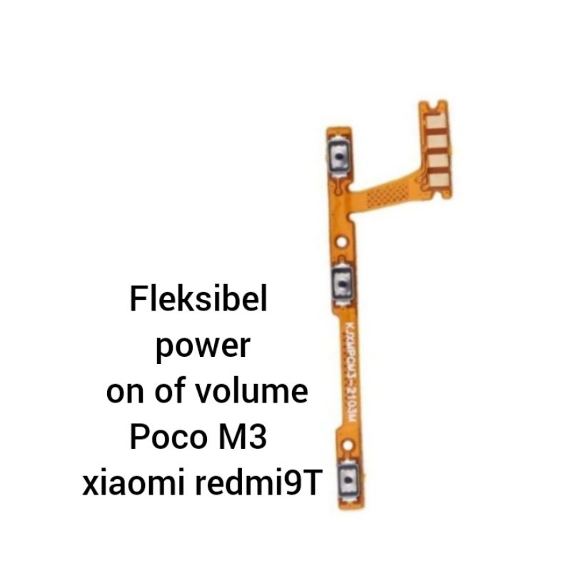 Jual Fleksibel power on of volumePoco M3 xiaomi redmi9T fleksibel power ...