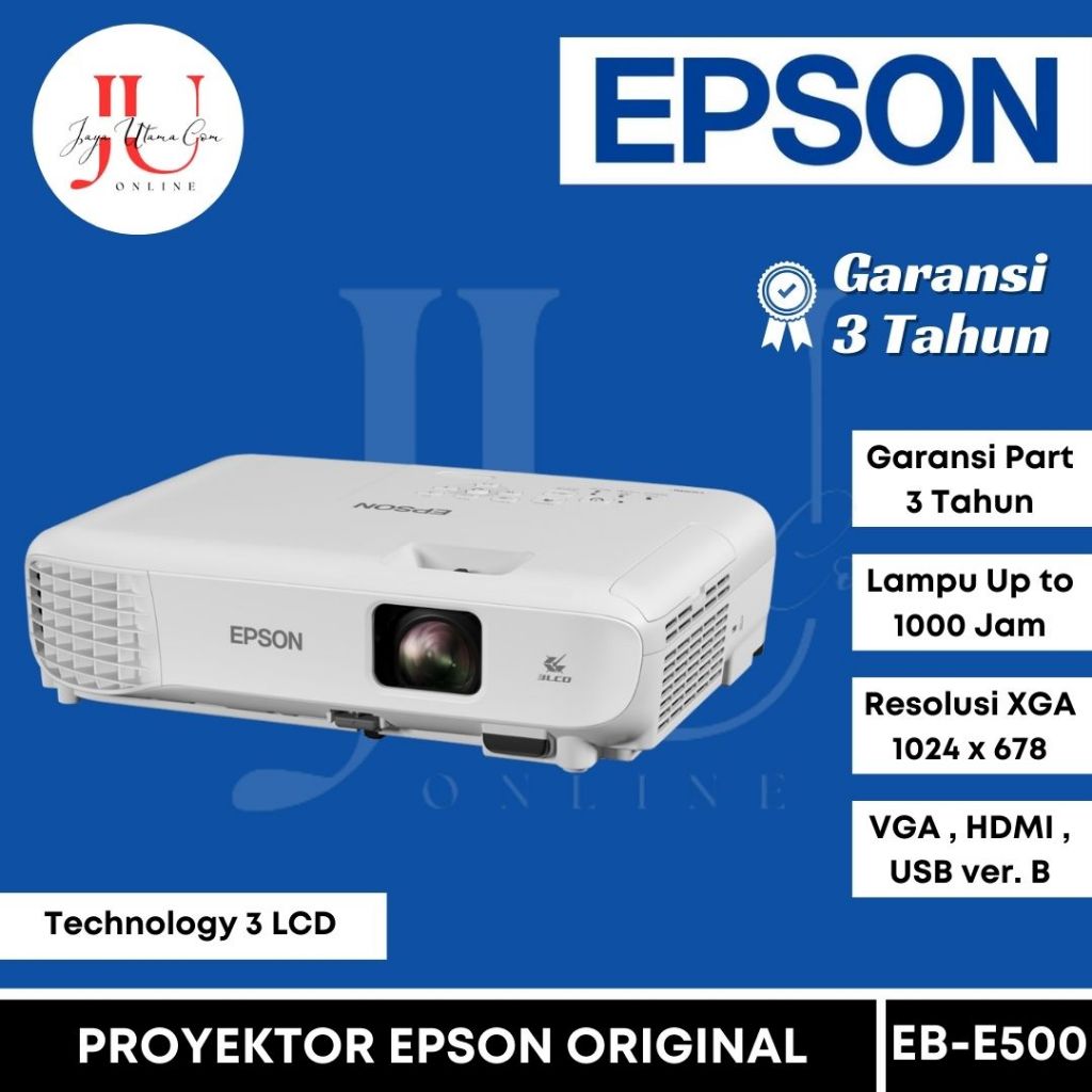 Jual PROYEKTOR EPSON EB E500 / E600 PROJECTOR EB-E500 EB-E600 GARANSI ...