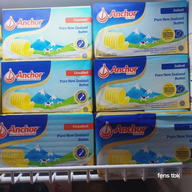 Jual BUTTER ANCHOR 200GR / ANCHOR UNSALTED BUTTER / ANCHOR SALTED ...