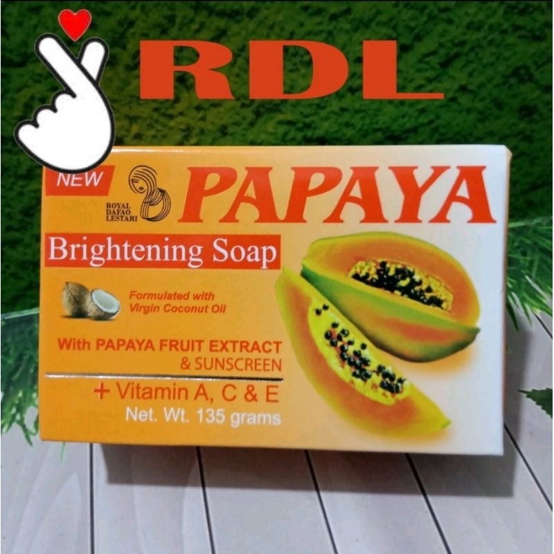 Jual PAPAYA BRIGHTENING SOAP BY RDL 135 GR | Shopee Indonesia