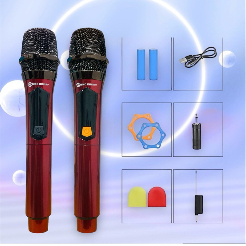 Jual MIC LT Wireless Variasi Rainbow Single Mic Double Mic Bluetooth ...