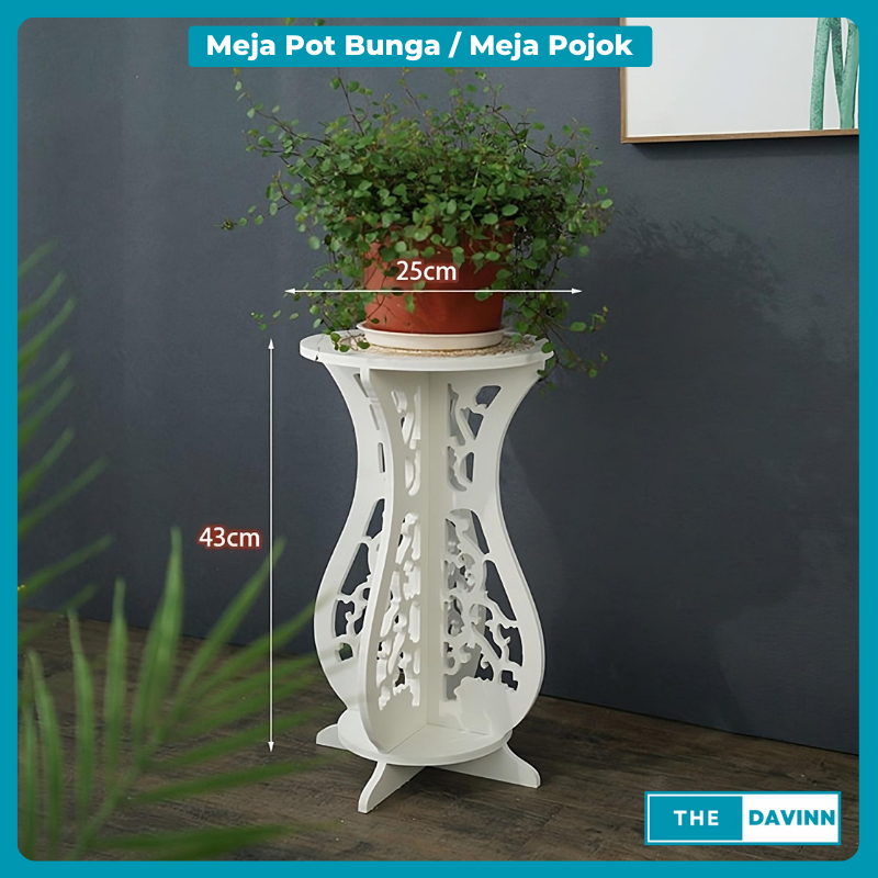 Jual Meja Vas Bunga Meja Pot Bunga Estetik Meja Sudut Kecil Kamar Ruang