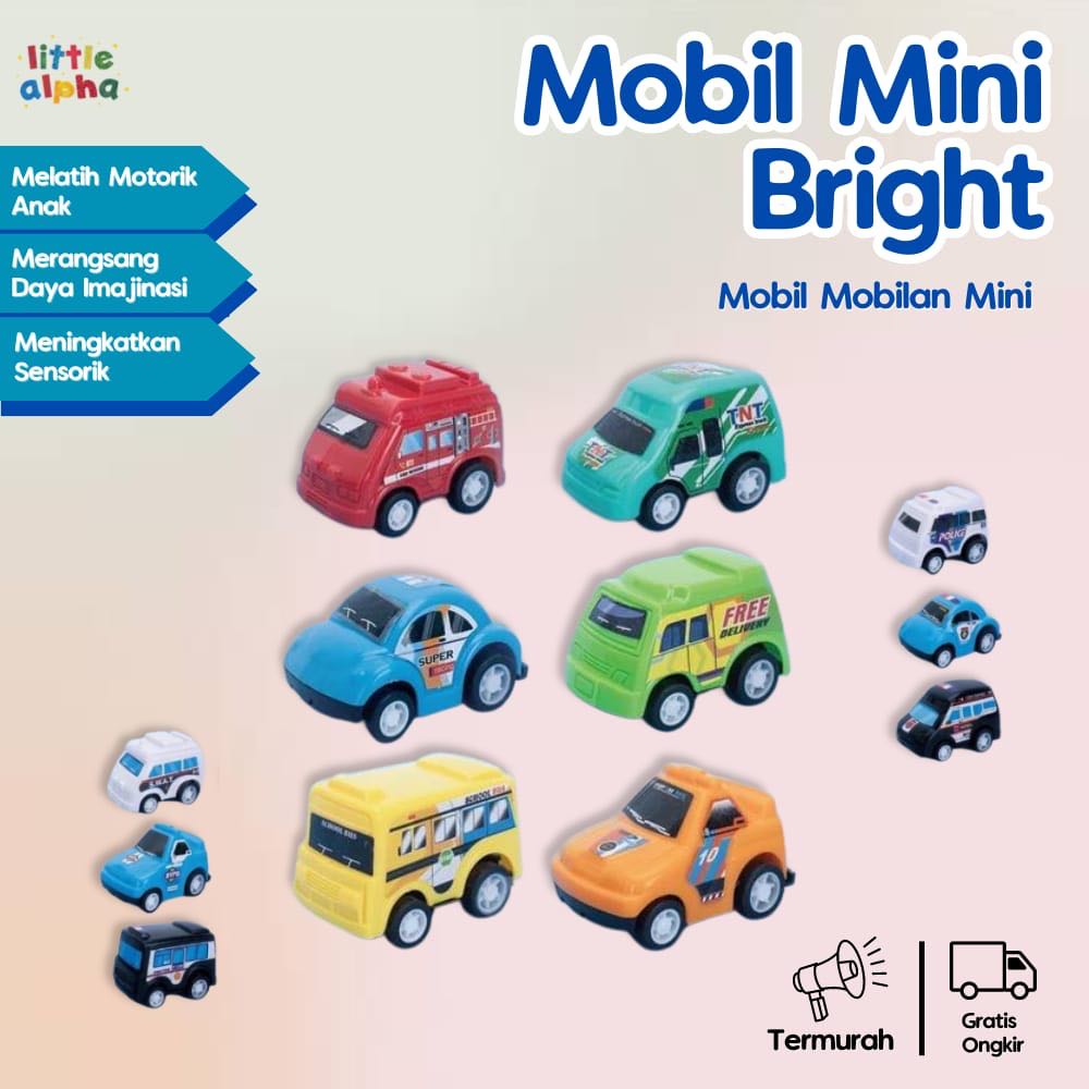 Jual LITTLE ALPHA Mobil Mini Bright dan Police satuan - Mobil Mobilan ...