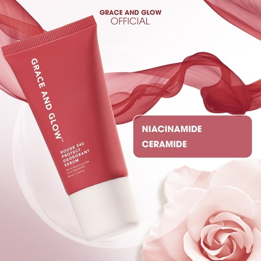 Jual Grace and Glow Rouge 540 Protect Deodorant Roll On Serum ...