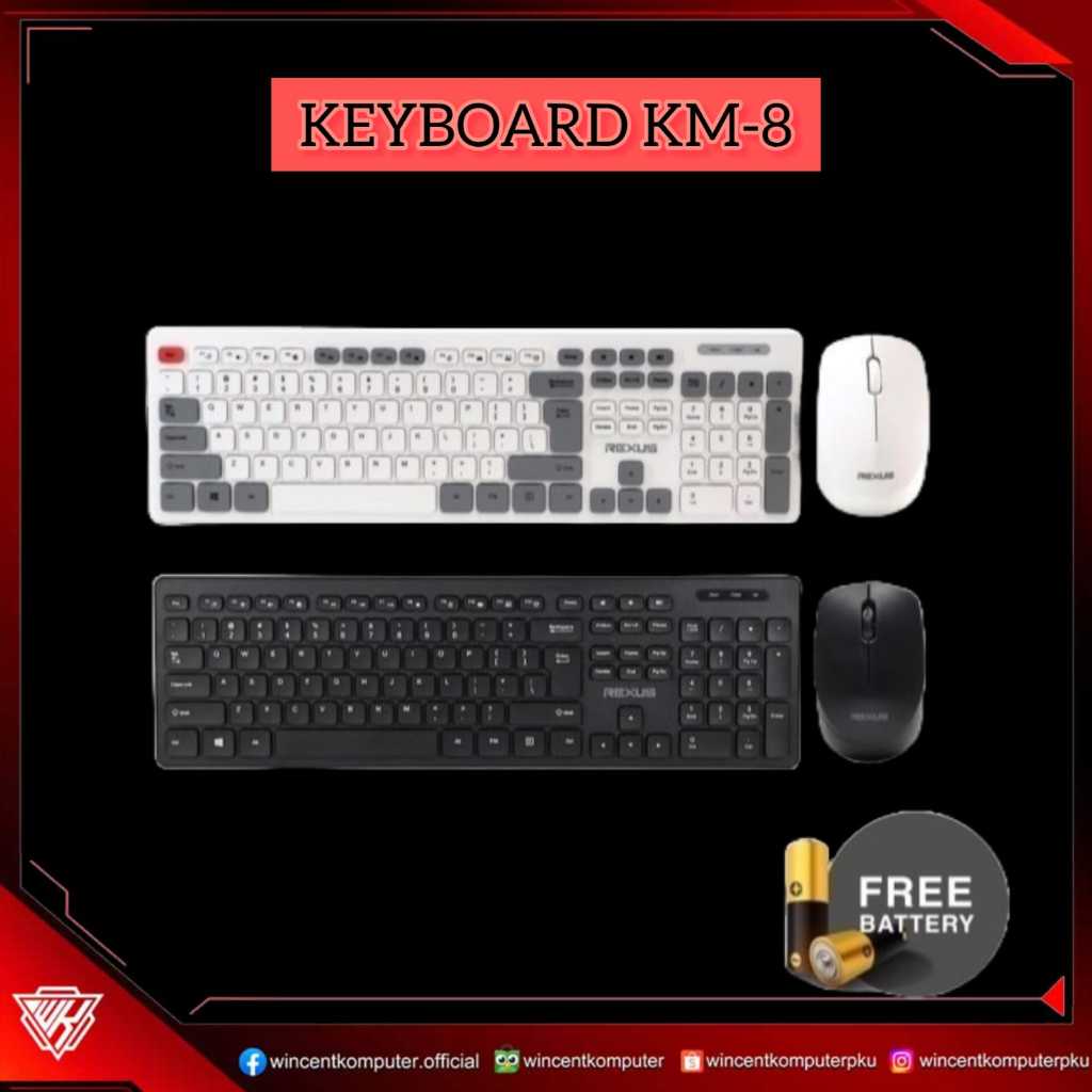 Jual Keyboard KM8 wireless | Shopee Indonesia