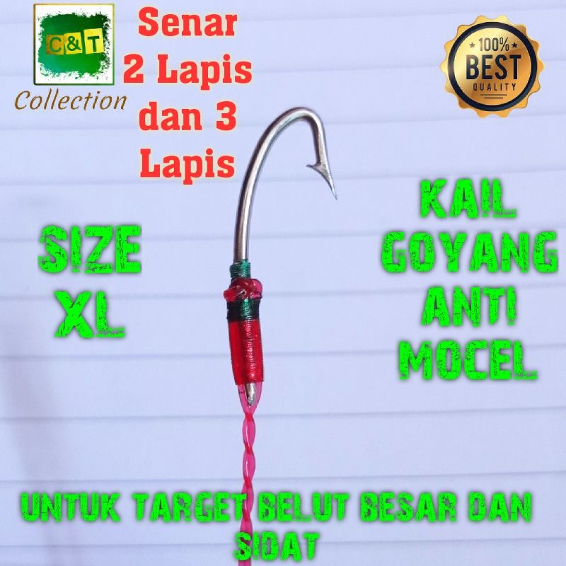 Jual Kail Pancing Urek Belut Pancing Belut Kail Belut model Goyang ...