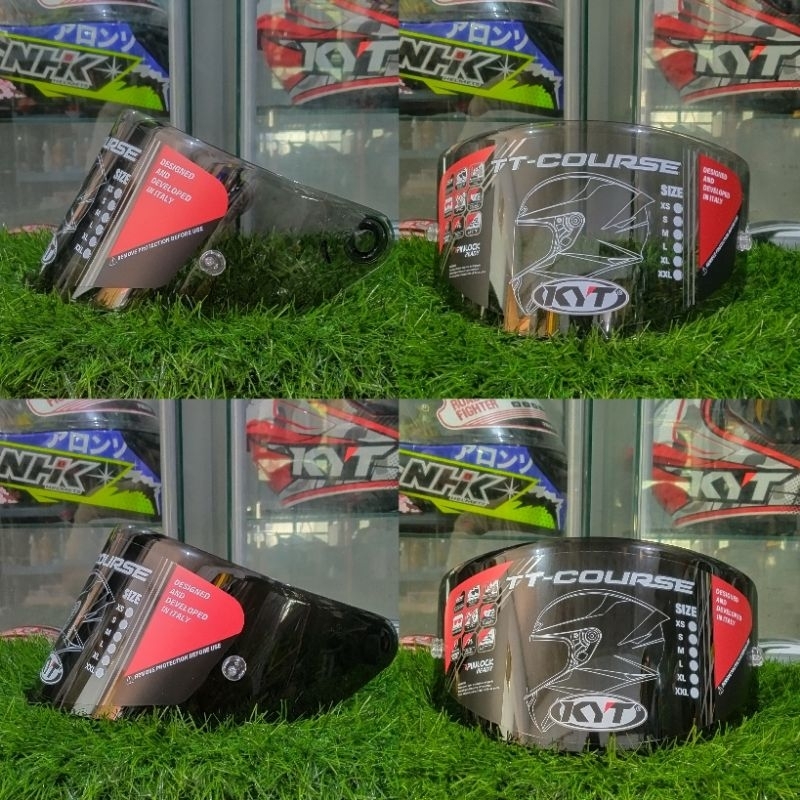 Jual Visor light smoke darksmoke kyt tt course original kyt | Shopee ...