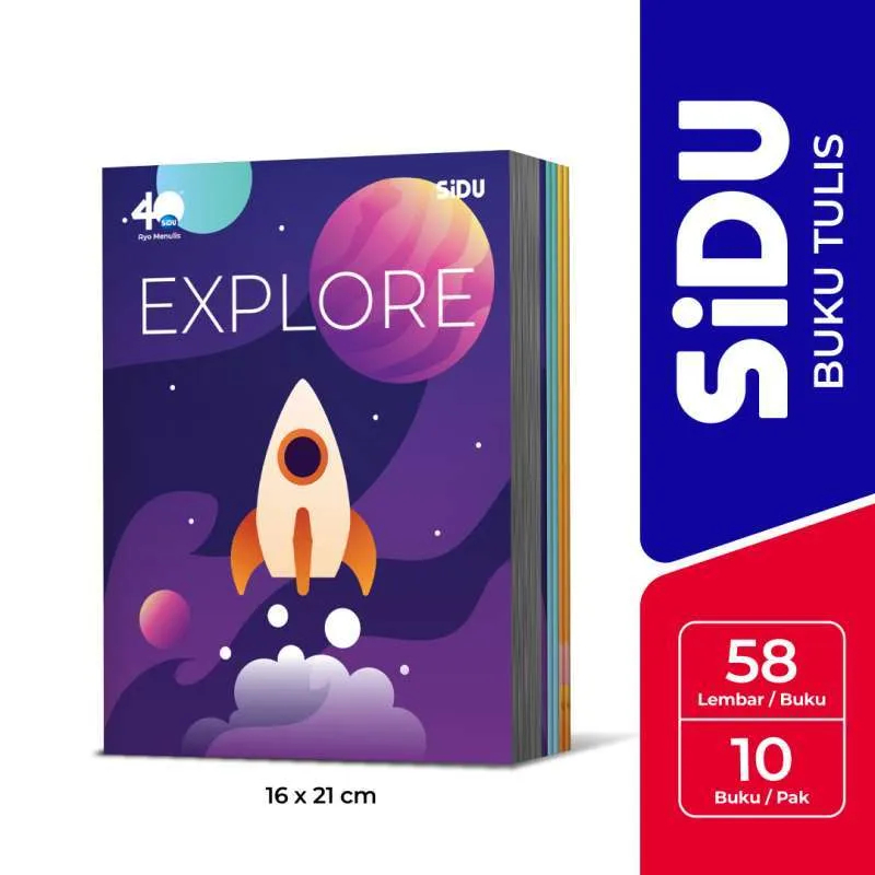 Jual Buku tulis merek SIDU isi 58 lembar/buku tulis | Shopee Indonesia