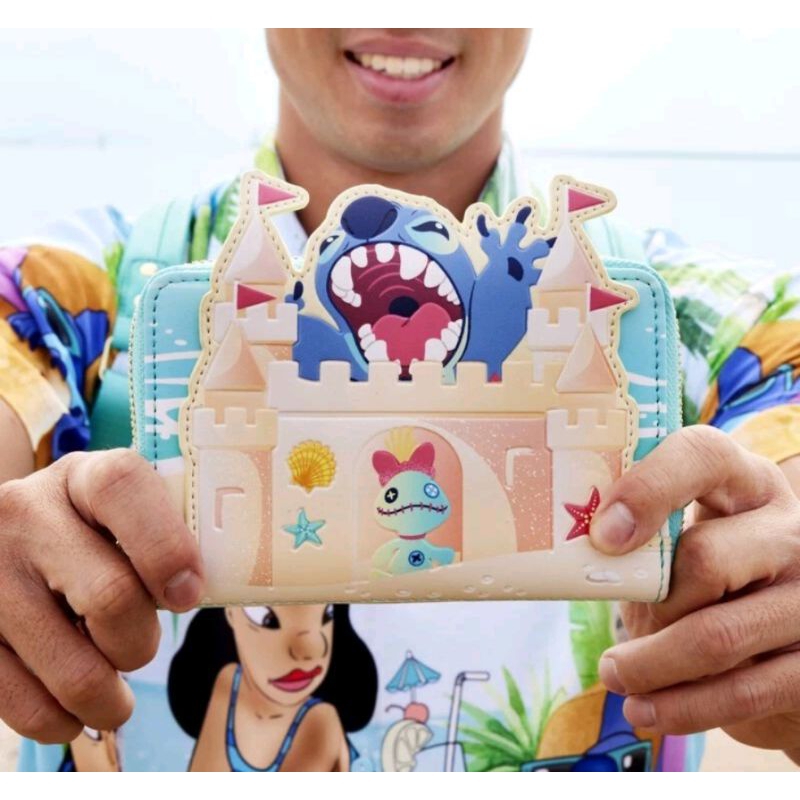 Jual loungefly Disney Stitch sandcastle beach surprise zip around ...