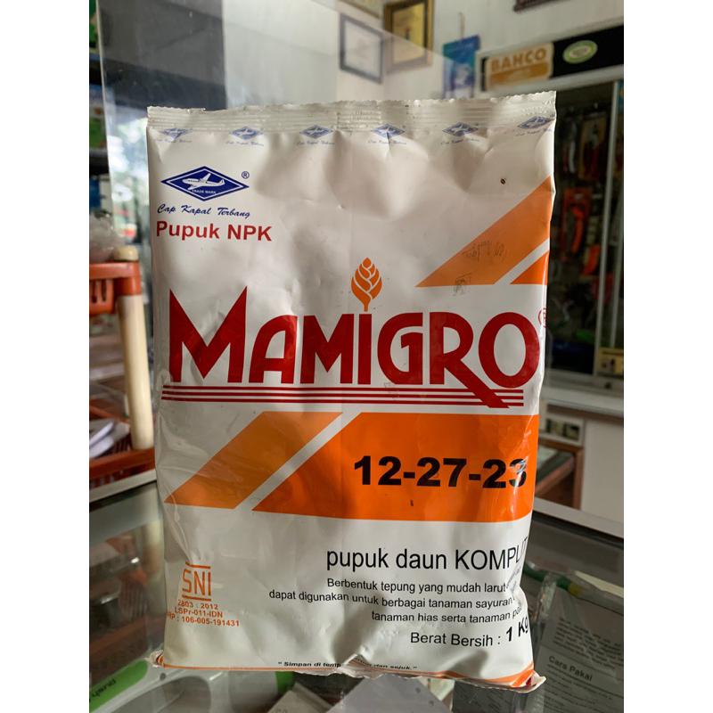 Jual Mamigro Merah Pupuk Daun Komplit NPK 12-27-23 Kemasan 1Kg | Shopee ...