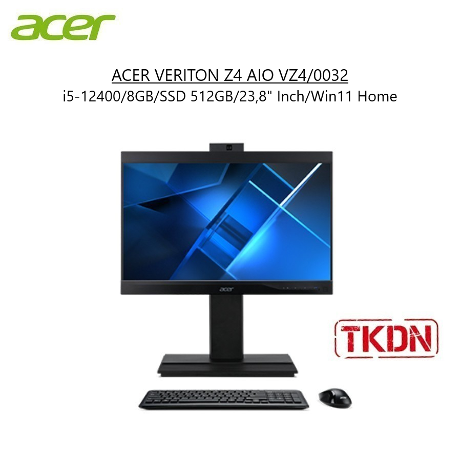 Jual ACER VERITON Z4 AIO VZ4/0032 - i5-12400/8GB/SSD 512GB/23,8"/Win11 Home - All in One PC ...