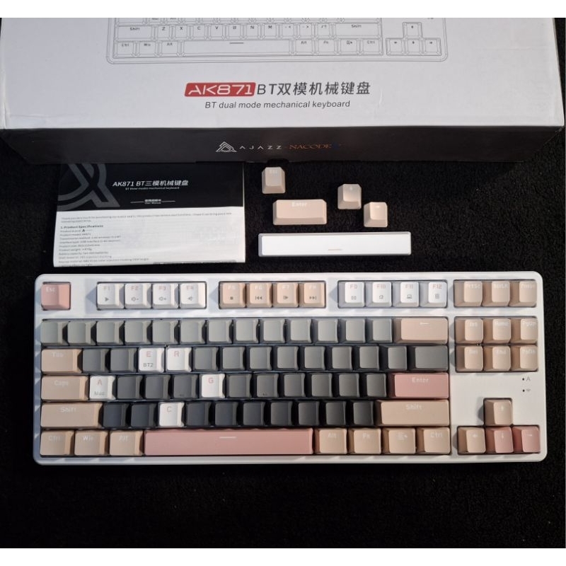 Jual Ajazz AK871 Wireless Dual Mode Mechanical Gaming Keyboard | Shopee ...
