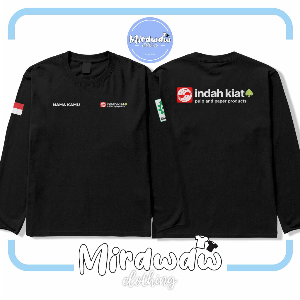 Jual Kaos PT Indah Kiat Pulp and Paper Products Gratis Nama Kamu Lengan ...