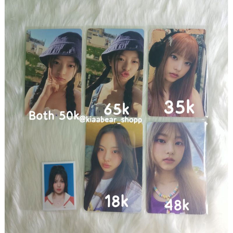Jual PHOTOCARD OFFICIAL NEWJEANS HANNI BUCKET TUSPI HYEIN ID PHOTO SG24 ...
