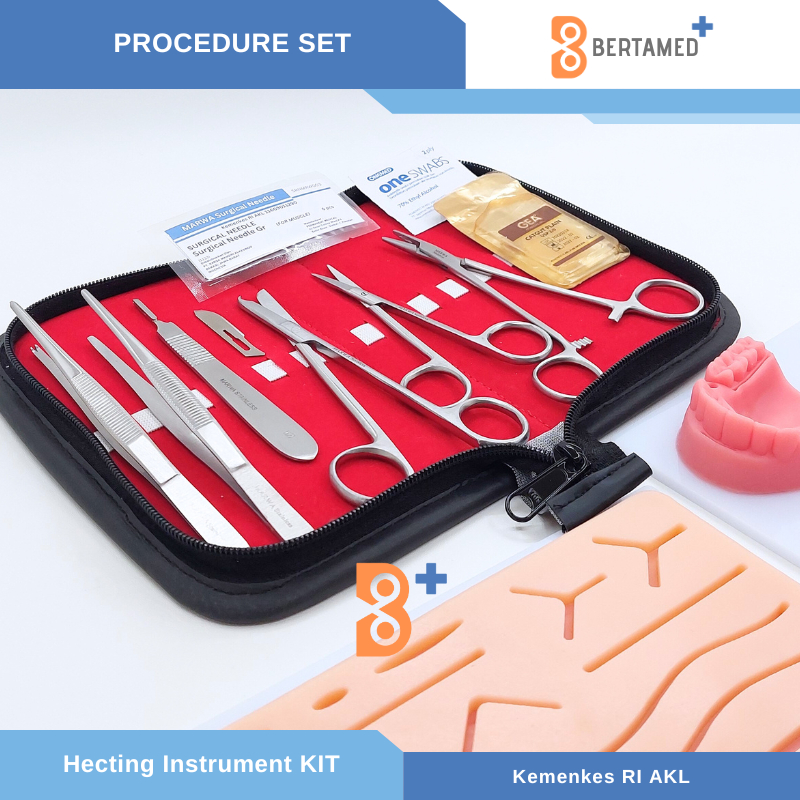 Jual HECTING KIT / Hecting Set KIT Minor KIT Suturing KIT Hecting Pad ...