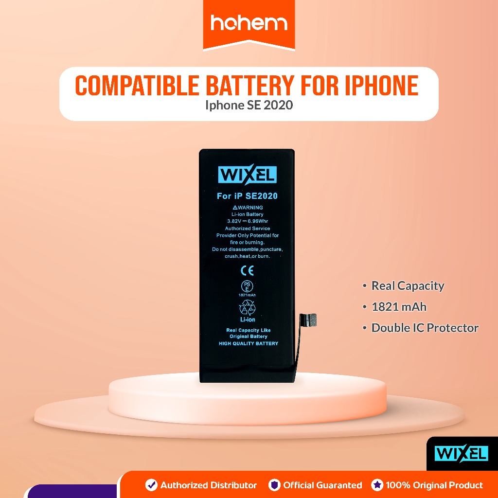 Jual WIXEL Baterai Iphone SE 2020 Batre Batrai Battery Dual Double ...