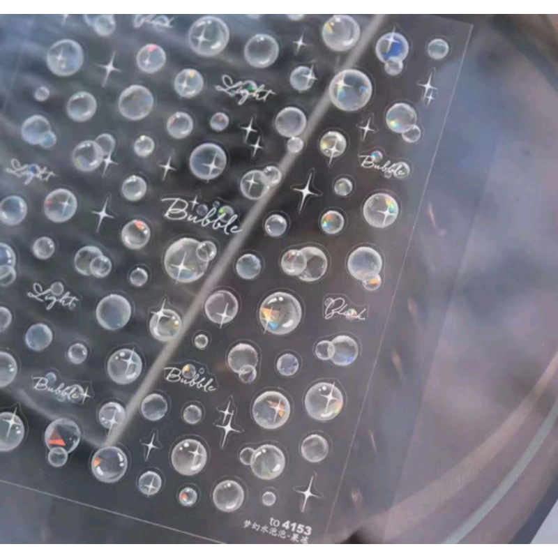Jual Sticker bubble to 4153 stiker hologram embossed | Shopee Indonesia