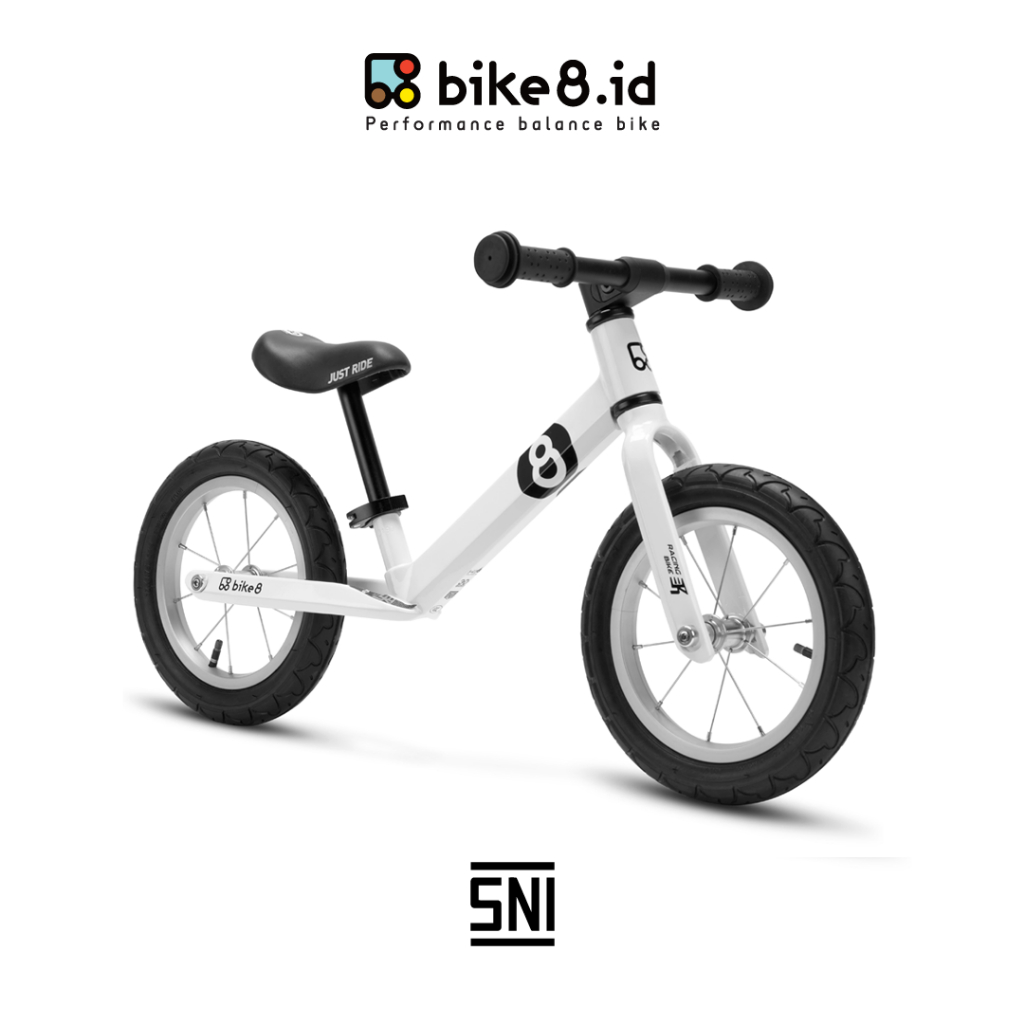 Jual BIKE8 Racing Balance Bike / Push Bike - Sepeda Anak - White ...