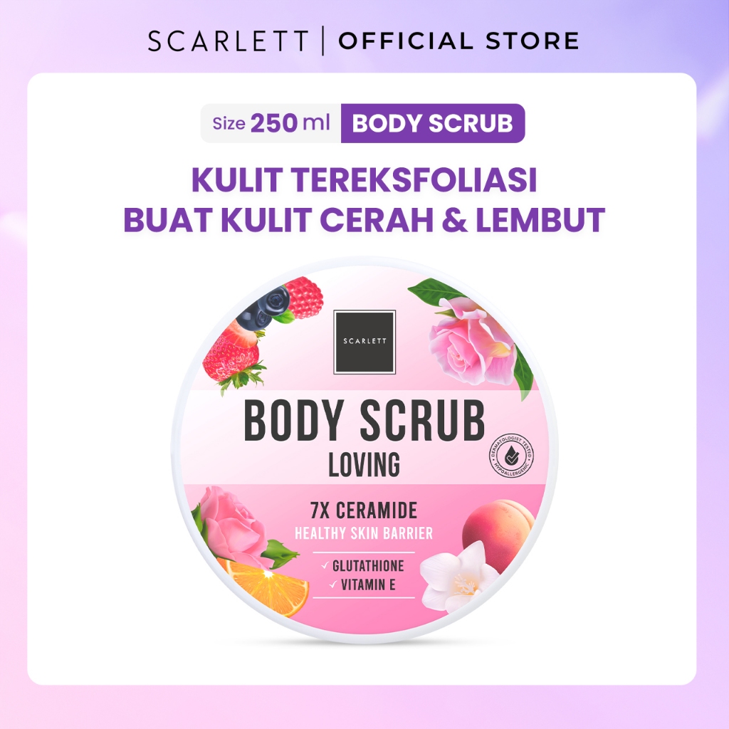 Jual Scarlett Whitening Loving Body Scrub - Lulur Scrub for Lightening ...