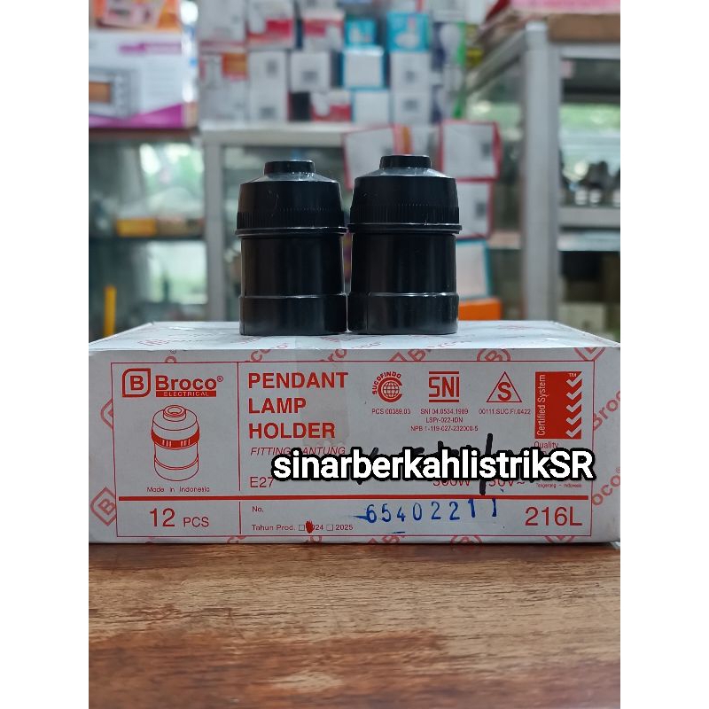 Jual fitting gantung BROCO E27 216L ORIGINAL, ASLI, SNI | Shopee Indonesia